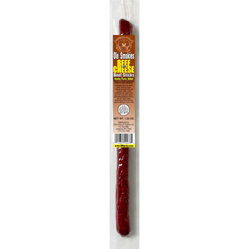 Beef & Cheese Ole Smokies Beef Stick – Jerky Outpost