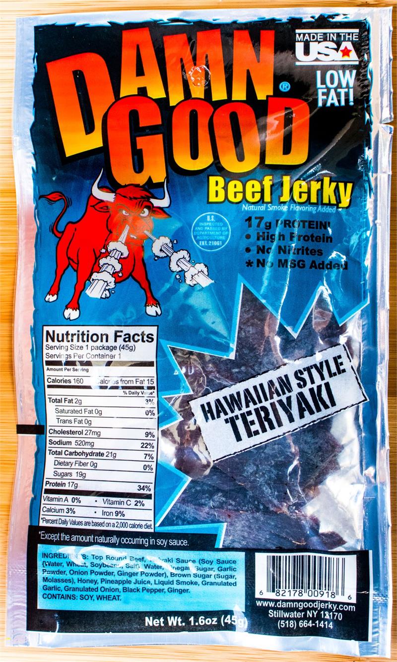 Damn Good Hawaiian Style Teriyaki Beef Jerky (1.6 oz) – Jerky Outpost